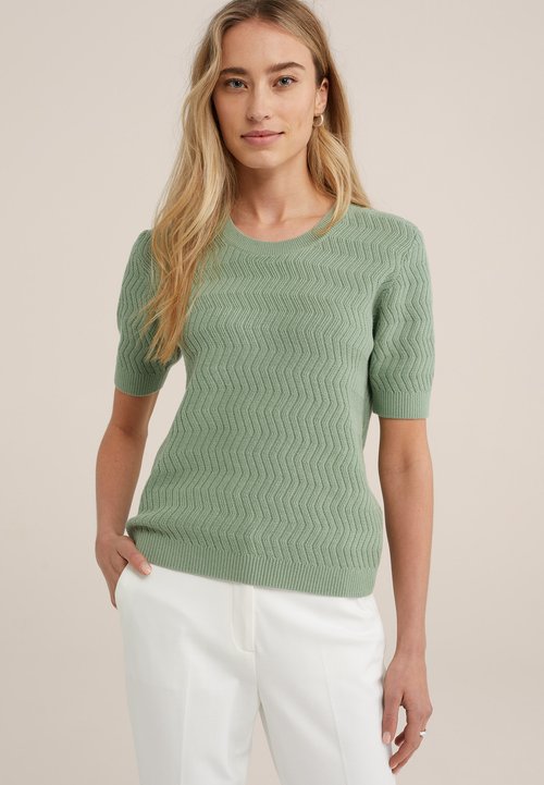 Soft Rebels MARLA SS O-NECK - Trui - tigers eye melange/lichtbruin ...