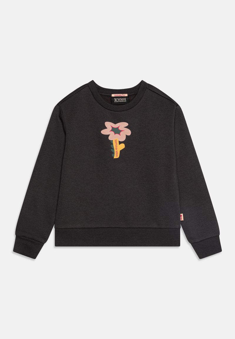 Scotch & Soda RELAXED-FIT ARTWORK CREWNECK - Sweater - vinyl/antraciet ...