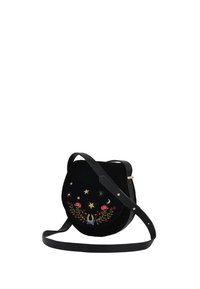 FABLE ENGLAND DOVE & FLORAL STAR EMBROIDERIED - Cross body bag - black ...