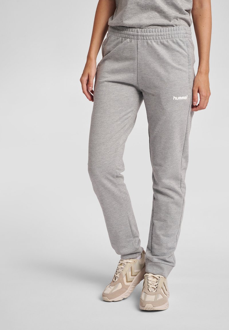 Hummel Hmlgo Jogginghose Grey Melange Grau Meliert Zalando At