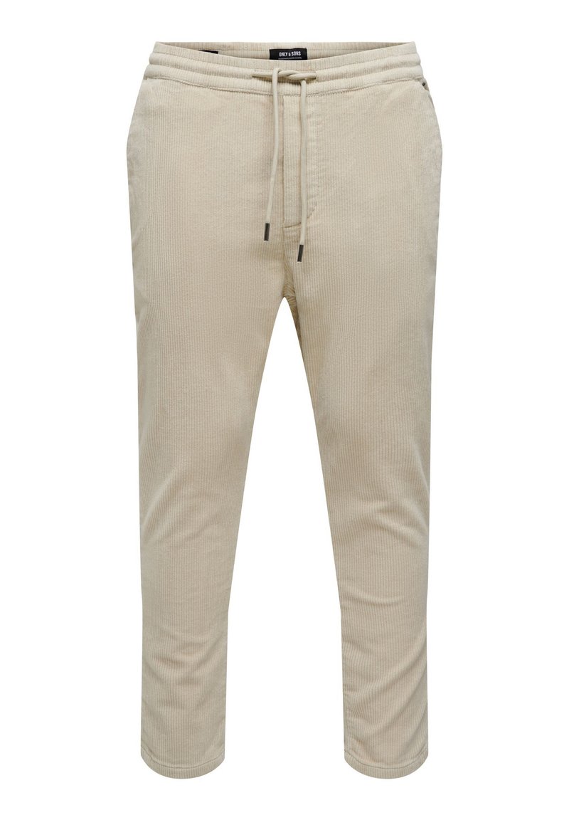 Only And Sons Onslinus Cropped Pant Cord Stoffhose Silver Lining
