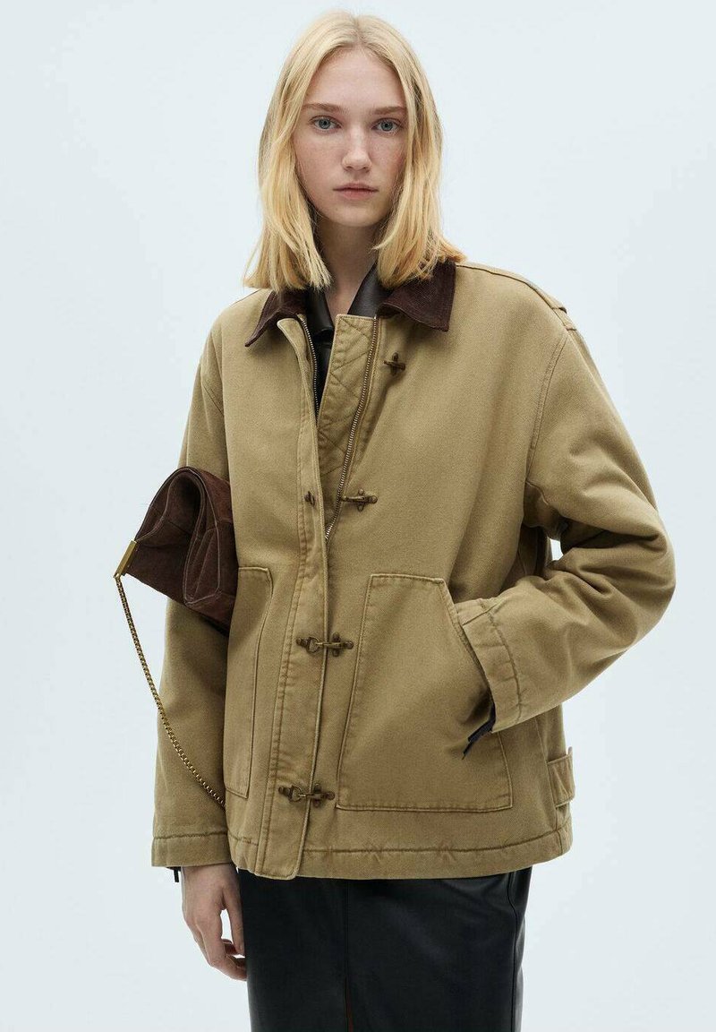 Mango HANNAH - Summer jacket - khaki - Zalando