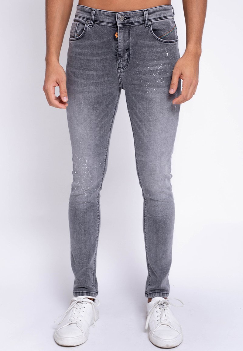 The Jokers SPLASHED - Jeans Slim Fit - gris/black denim - Zalando.ch