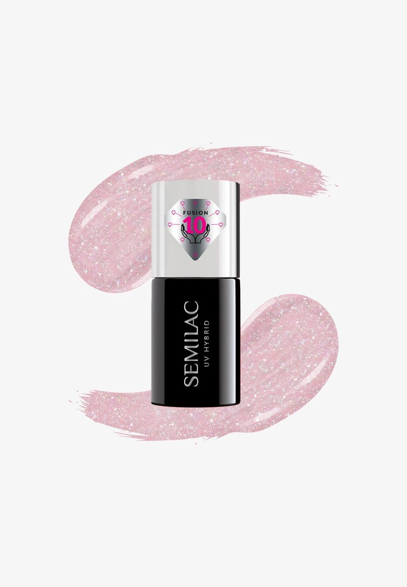 SEMILAC SEMILAC EXTEND CARE 5W1 - Nagellak - glitter dirty nude rose ...