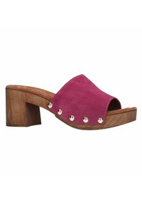 Manfield MIT NIETEN - Clogs - rosé/donkerroze - Zalando.nl
