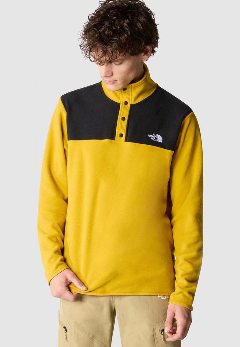 The North Face GLACIER SNAP NECK - Fleecepullover - arrowwood yellow ...