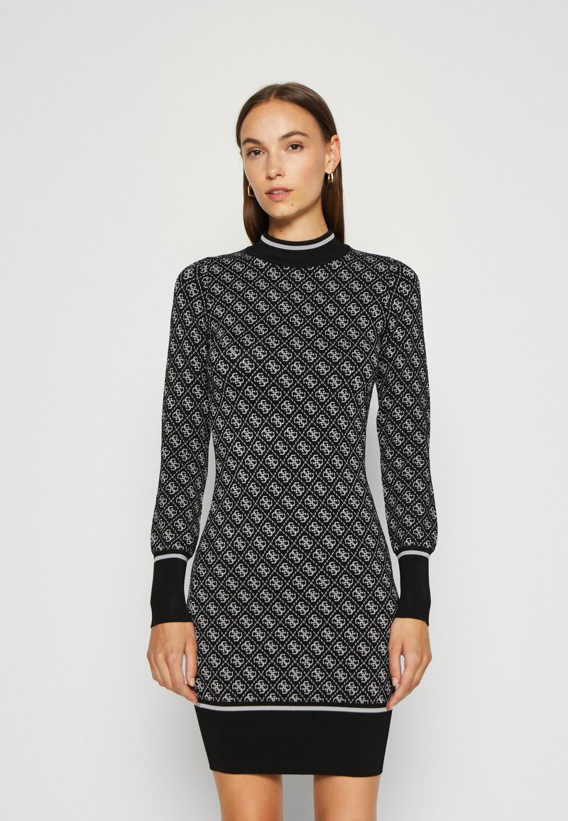Guess LS LISE 4G LOGO - Vabalt langev kleit - black/celestial/must ...