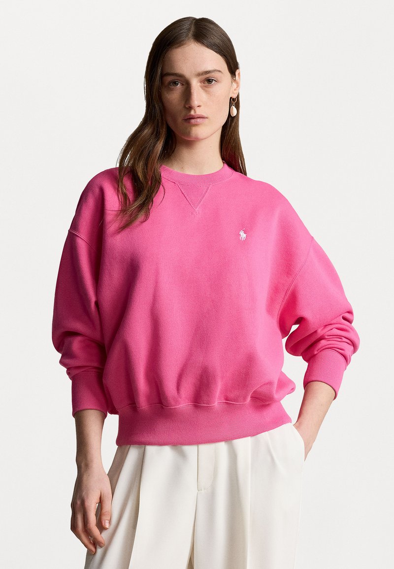 Polo Ralph Lauren FLEECE CREWNECK PULLOVER - Pusa - desert pink/roosa ...