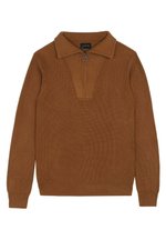 Scalpers ICON ZIP WITSMA - Strickpullover - mustard/braun - Zalando.at