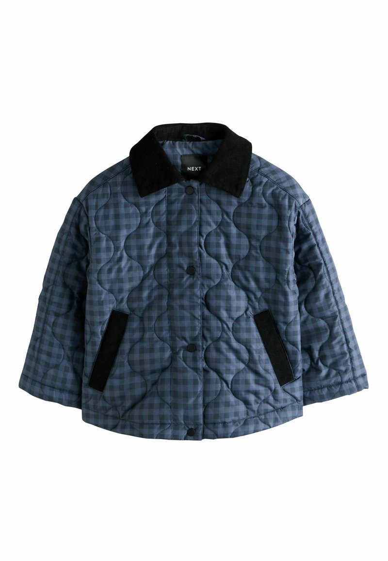Next REGULAR FIT - QUILTED BARN - Winter jacket - navy check/blue - Zalando