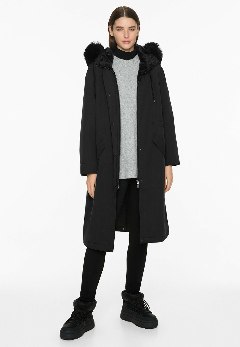 OYSHO FELLEX AEROGEL 10K WATERPROOF LONG PADDED - Talvitakki - black ...