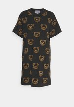 MOSCHINO SEASONAL TEDDY BEAR - Strickkleid - fantasy black/schwarz - Zalando.ch