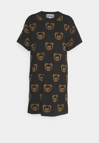 MOSCHINO SEASONAL TEDDY BEAR - Vestido de punto - fantasy black/negro - Zalando.es