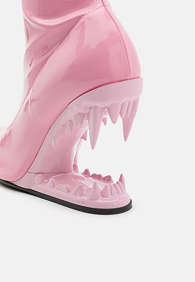 GCDS MORSO BOOTS - Laarzen met hoge hak - cradle pink/donkerroze ...