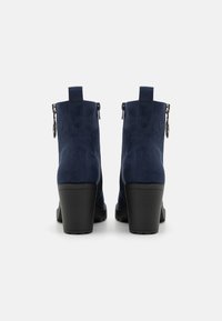 Even&Odd Wide Fit Bottines à plateau - dark blue/bleu marine - ZALANDO.FR