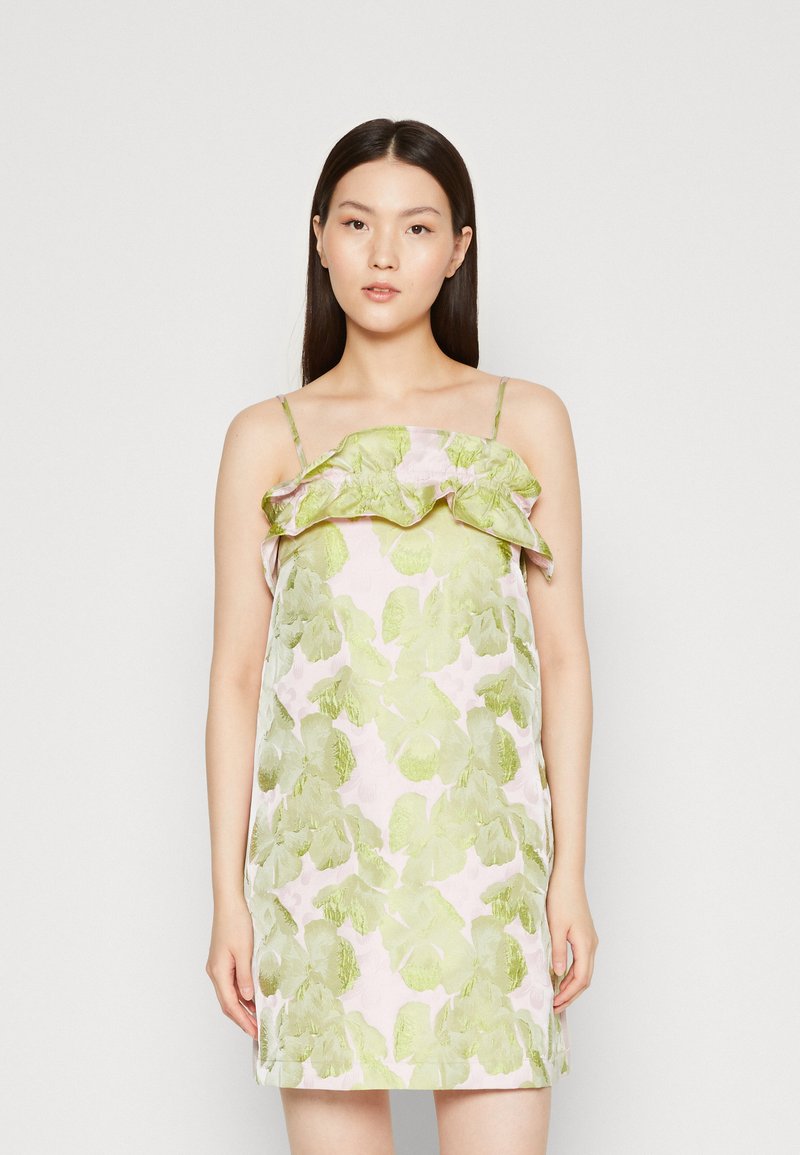 Selected Femme SLFCARMEN SHORT RUFFLED STRAP DRESS - Cocktail dress ...