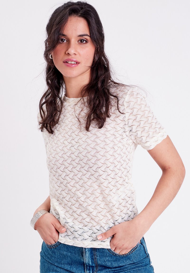 Cache Cache MIT KURZEN ÄRMELN - Camiseta estampada - ecru/crema ...