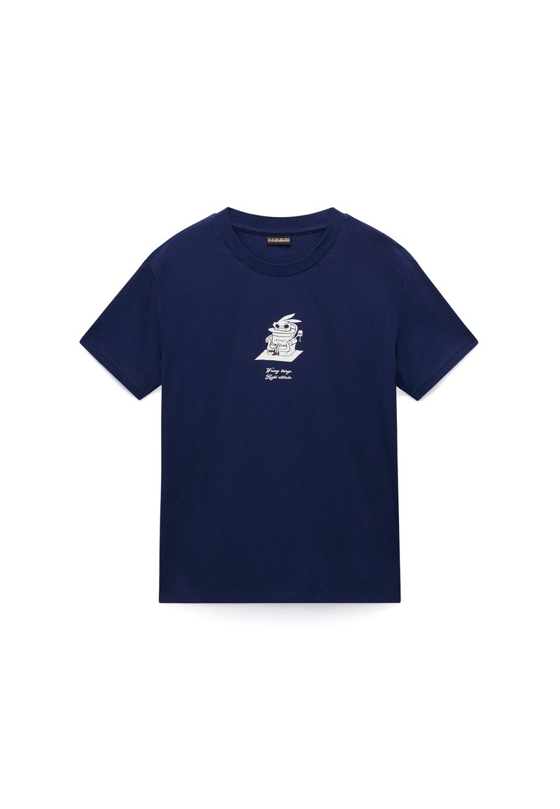 Napapijri S-ANTIMONY SS - T-shirts print - naval acade/mørkeblå ...