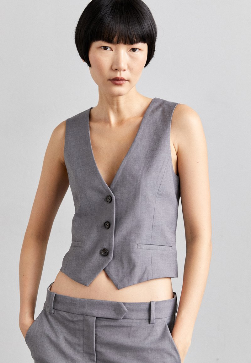DESIGNERS REMIX STEVEN VEST - Vest - grey melange/grå - Zalando.dk