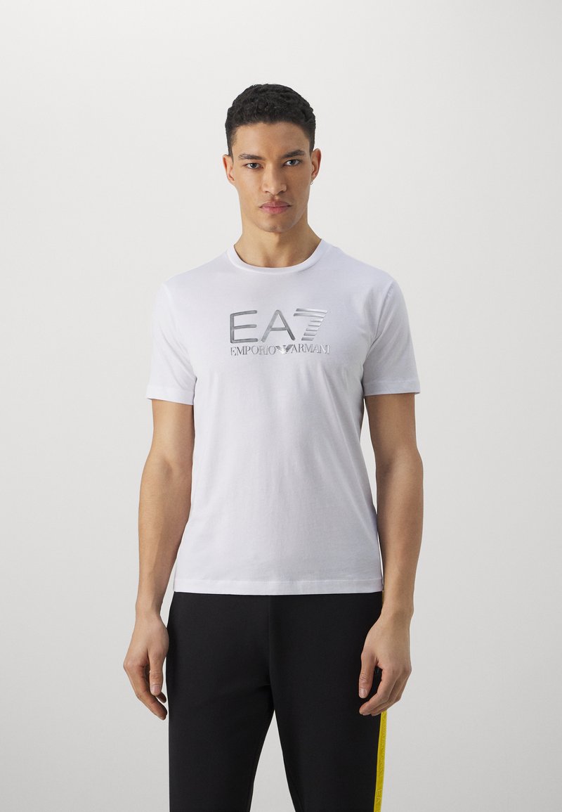 EA7 Emporio Armani - T-shirt z nadrukiem/biały - Zalando.pl
