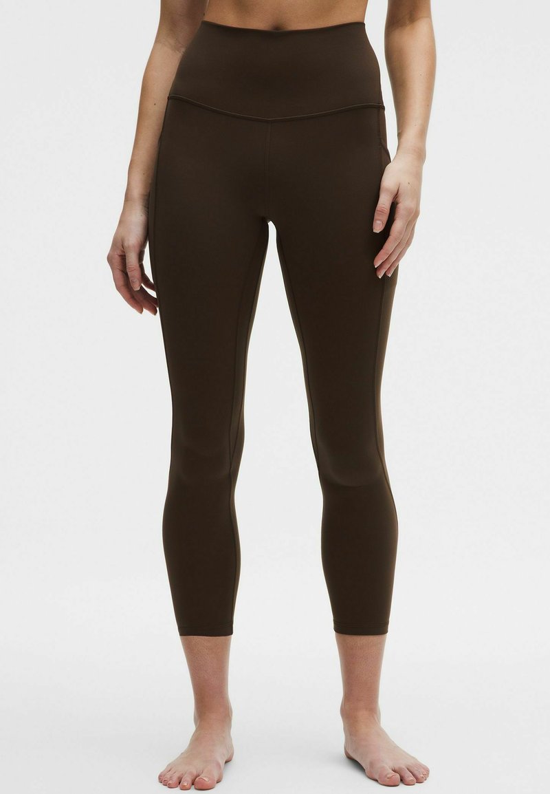 lululemon Align™ High-Rise Pockets 63cm - Tights - walnut crunch/brun ...