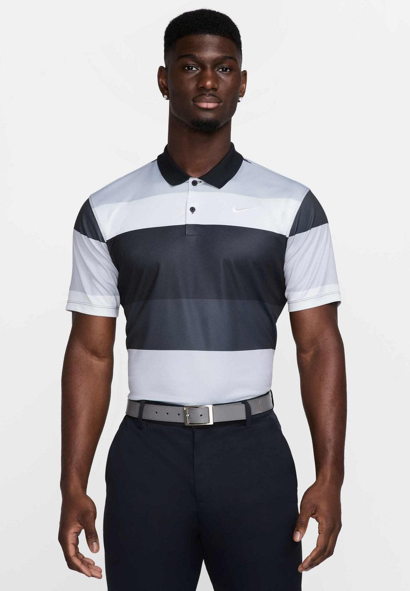 Nike Golf DRI-FIT VICTORY - Polo shirt - black white/black - Zalando
