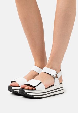 Geox D LAUDARA - Sandalen met plateauzool - navy/donkerblauw - Zalando.nl
