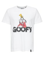 Re:Covered DISNEY GOOFY TEXT CORE - T-shirt print - white/wit - Zalando.be