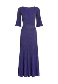 KARL LAGERFELD LUREX PLEATED KNIT - Haljina s naramenicama - deep purple/tamnoljubičasto ...