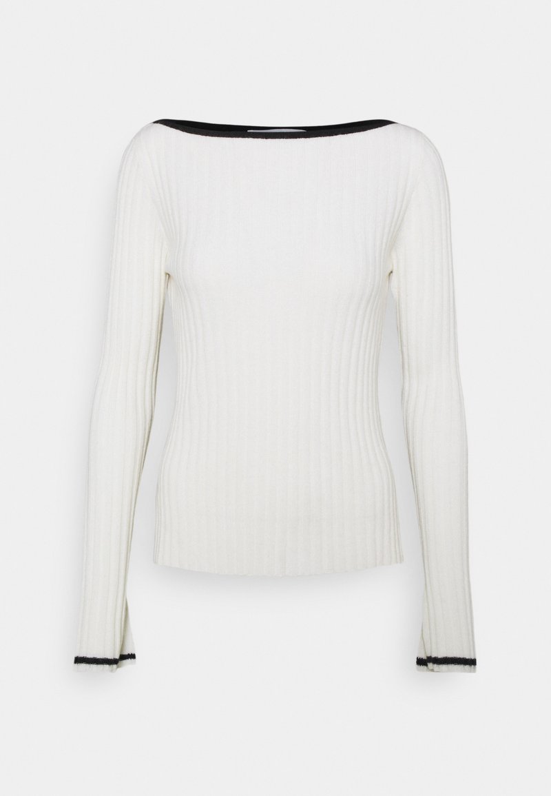 pure cashmere BOAT NECK SWEATER - Jumper - white - Zalando.co.uk
