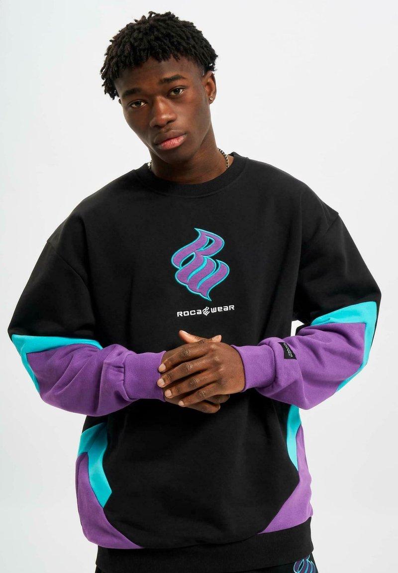 Rocawear FORESTHILLS - Sudadera - black/purple/negro - Zalando.es