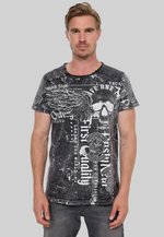 Rusty Neal T-Shirt print - schwarz/schwarz meliert - Zalando.de