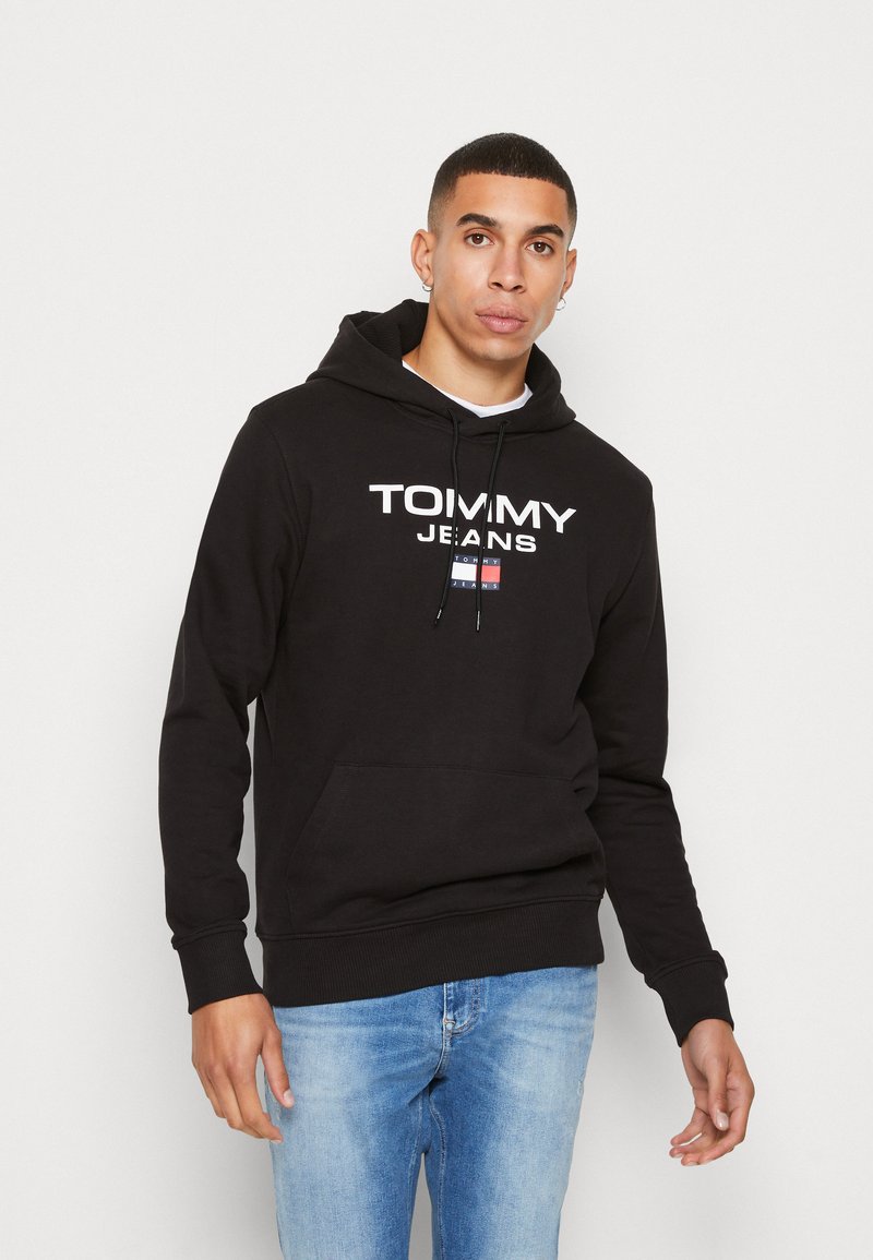 Tommy Jeans Entry Hoodie Sweatshirt Blacksvart Zalandono