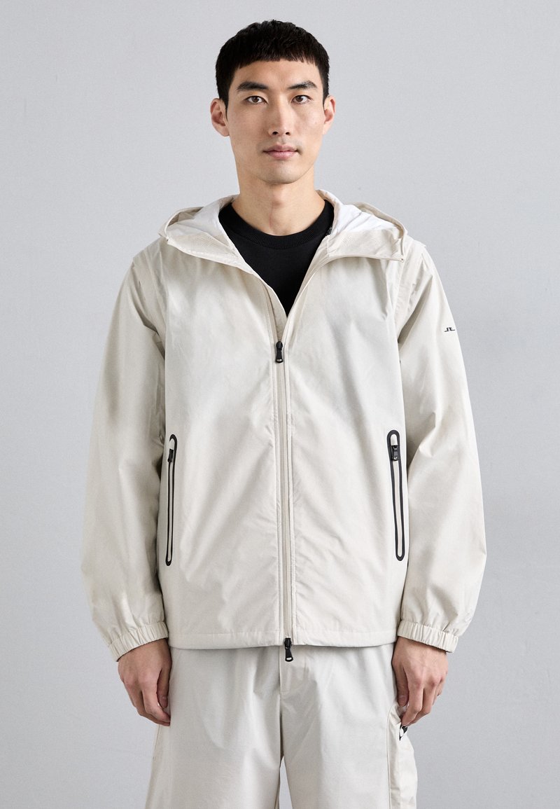 J.LINDEBERG ALLEN CONVERTIBLE JACKET - Chaqueta fina - moonbeam/tostado ...