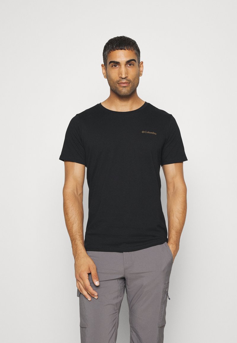 Columbia RAPID RIDGE™ BACK GRAPHIC TEE - T-Shirt print - black/schwarz ...