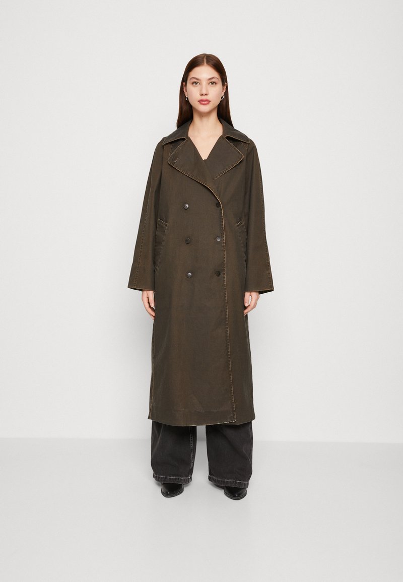 Weekday EZRA COAT - Trenchcoat - brown/braun - Zalando.at