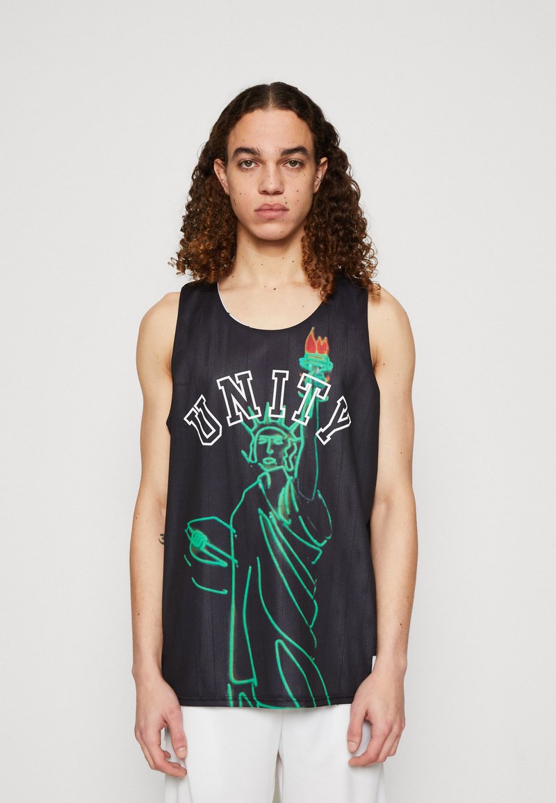 HUF HALF COURT REVERSIBLE UNISEX Top White black bia y Zalando pl huf-half-court-reversible-unisex-top-white-black-bia-y-zalando-pl