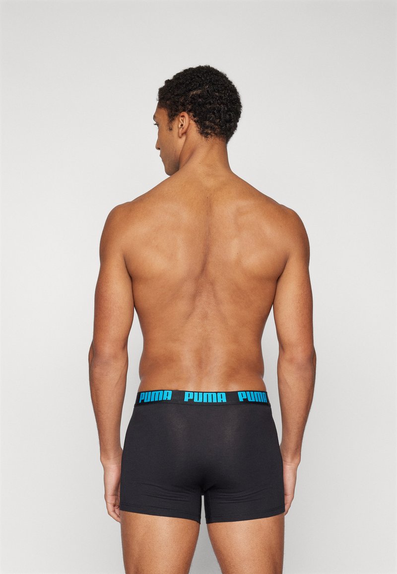 Puma MEN EVERYDAY BASIC BOXER 2 PACK - Culotte - grey melange/speed blue/azul - Zalando.es