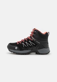 HI-TEC V-LITE ORION MID WP WOMENS - Chaussures de marche - black/watermelon red/noir - ZALANDO.FR