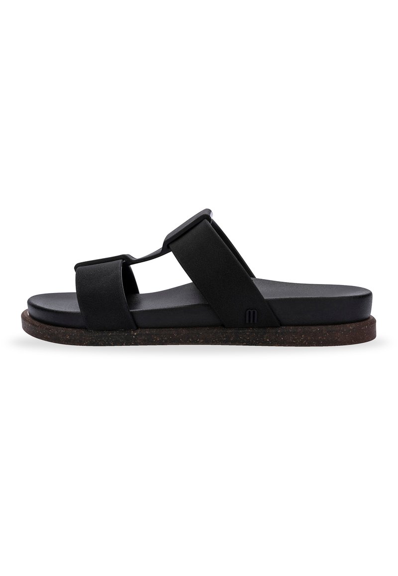 Melissa WAY SLIDE - Sandalias planas - black/negro - Zalando.es