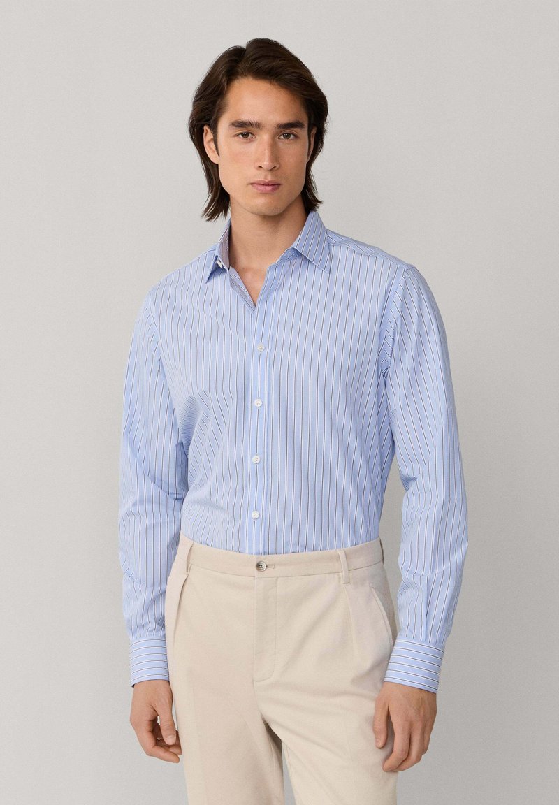 Hackett London EOE BUTCHER STRIPE - Shirt - summer blue/blue - Zalando