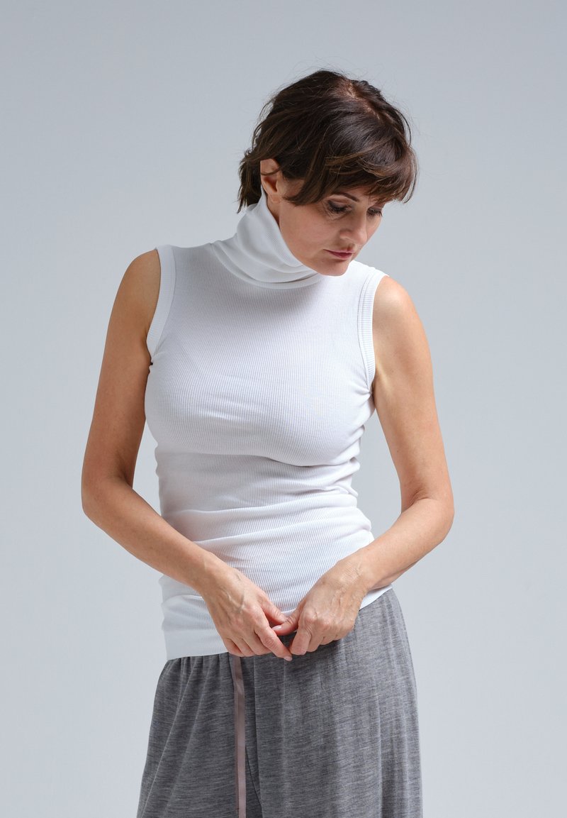 Seamless Basic FLEUR - Top - white/hvid - Zalando.dk