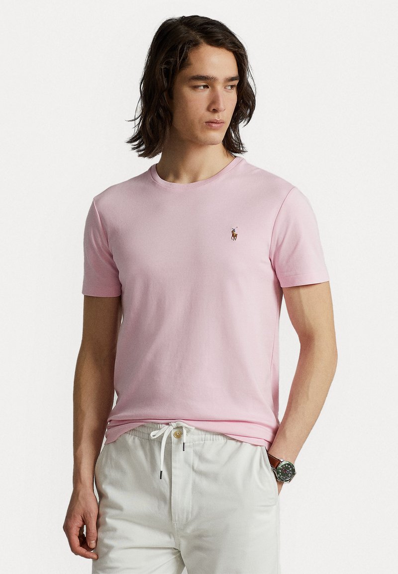 Polo Ralph Lauren CUSTOM SLIM FIT SOFT COTTON T-SHIRT - T-shirt basic - carmel pink/donkerroze ...
