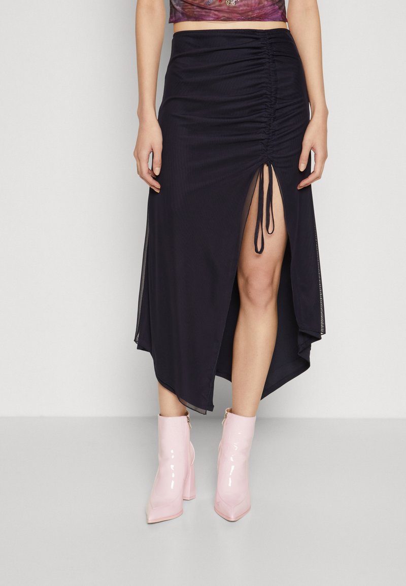 WAL G. RORO MIDI SKIRT - Pencil skirt - navy blue/dark blue - Zalando.ie