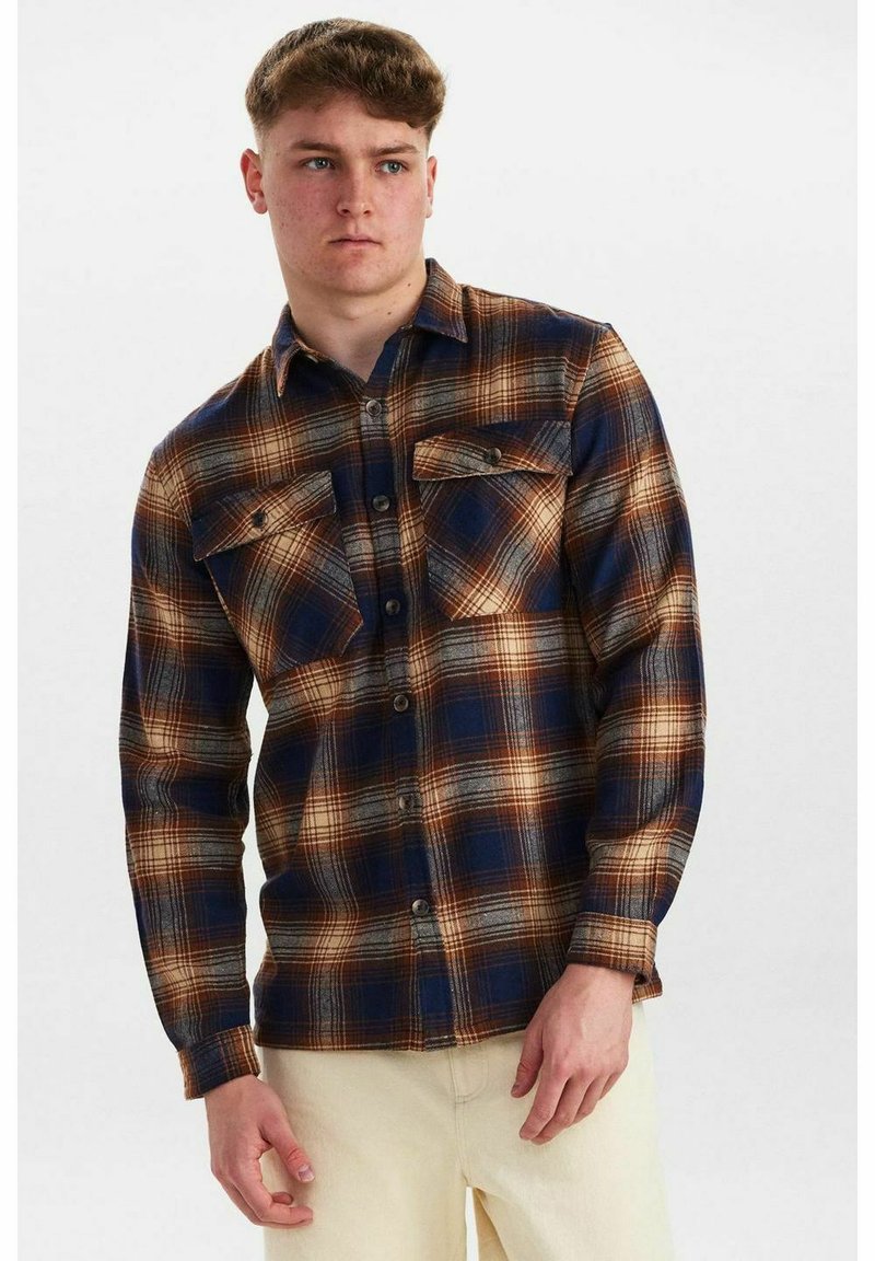 DXNMXRK DX-EDLEF - Shirt - dark brown - Zalando