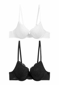 Next 2 PACK - Push-up bra - black white/black - Zalando