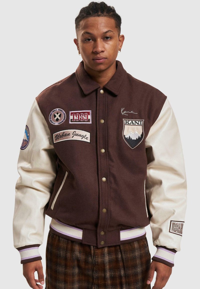 Karl Kani KM234-008-2 CHEST SIGNATURE BLOCK COLLEGE - Veste mi-saison ...