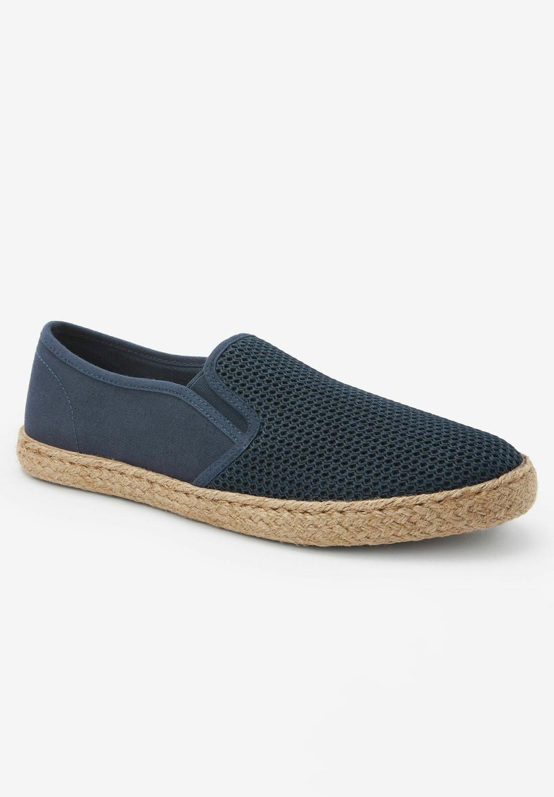Next MESH ESPADRILLE SHOES - Lace-ups - navy blue/blue - Zalando