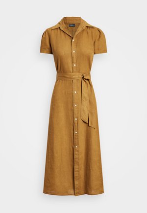 Polo Ralph Lauren SHORT SLEEVE DAY DRESS - Robe chemise - bright hibiscus/rouge - ZALANDO.CH