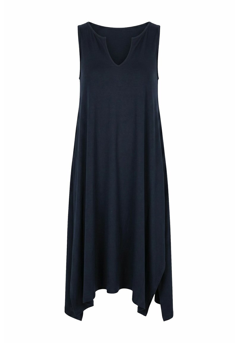 Angel of Style MIDI JERSEY DRESS, A-LINE, ASYMMETRIC HEM, SLEEVELESS ...